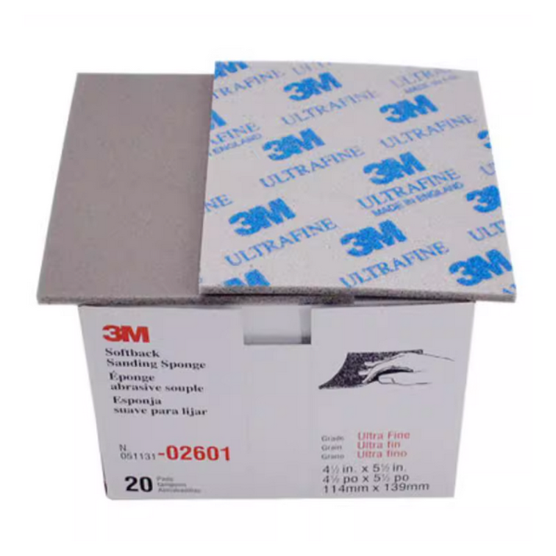 3M™ 2601 Softback Sanding Sponge 【Ultra Fine】(800 - 1000) – GKgundamkit ...