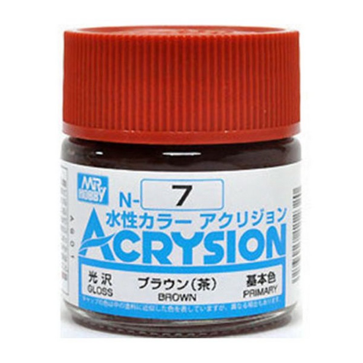 GSI Creos Mr. Hobby Acrysion Water Based Color N-7 【Brown】 - GU N007 ...