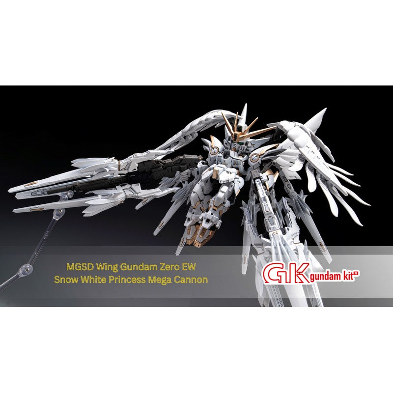 MGSD Wing Gundam Zero EW Snow White Princess Mega Cannon – GKgundamkit ...