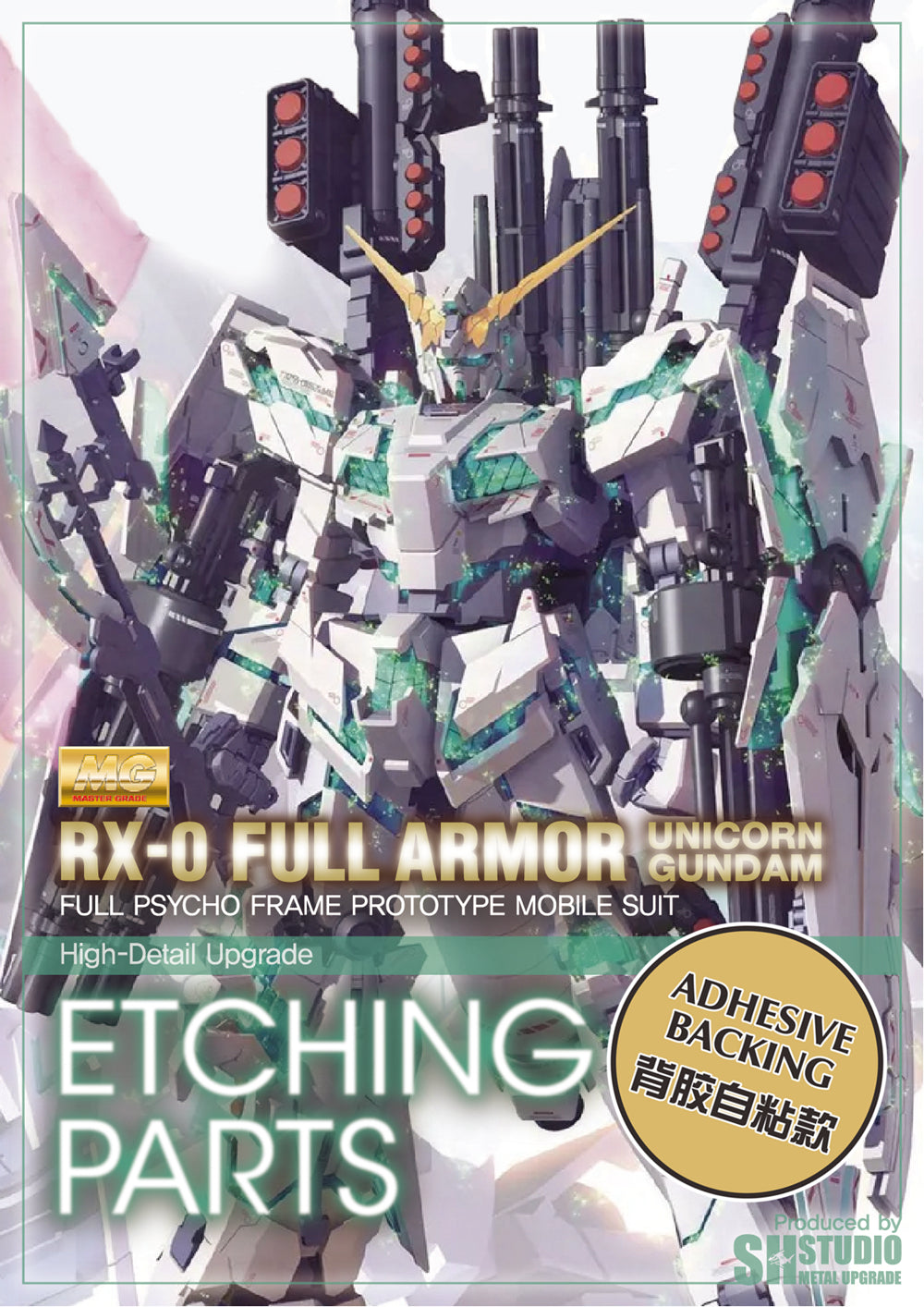 SH STUDIO MG 1/100 RX-0 Full-Armor Unicorn Gundam Metal etched metal u ...