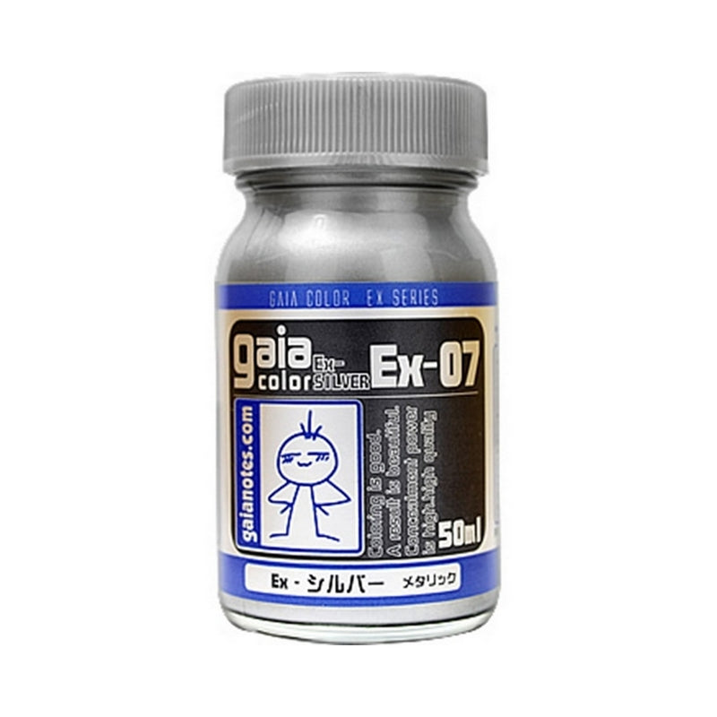 Gaia Color EX-07 EX-Silver 50ml * - 4582182300070 – GKgundamkit ...