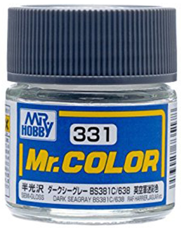 GSI Creos Mr. Color 331 Dark Seagray BS381C/638 (Semi Gloss) 10ml ...